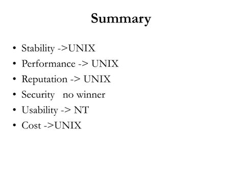 PPT UNIX Vs Windows PowerPoint Presentation Free Download ID 1718774