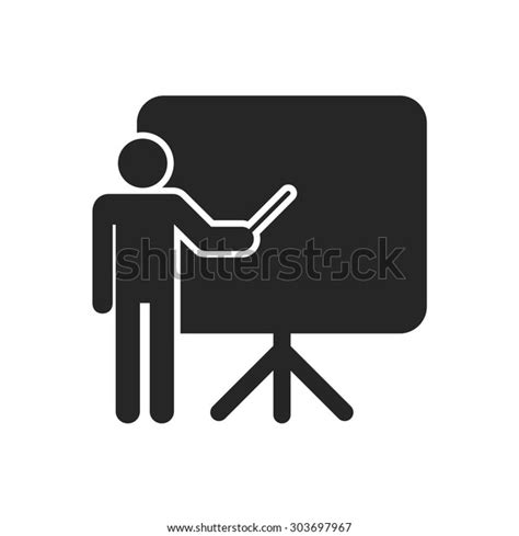교육 프레젠테이션 교육 아이콘벡터 스톡 벡터로열티 프리 303697967