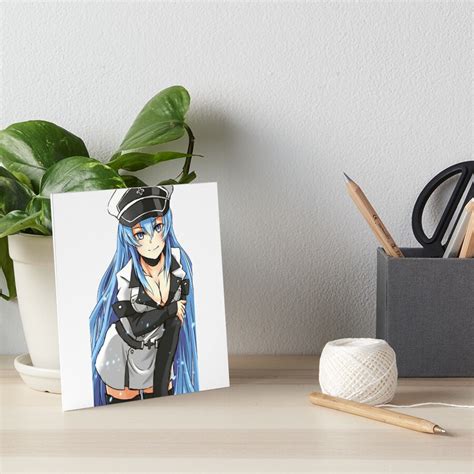 Esdeath Manga Waifu Akame Ga Kill Art Board Print For Sale By
