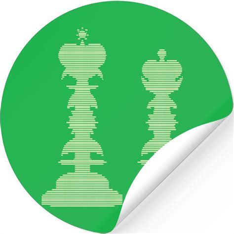 Ascii Art King And Queen Of Chess Stickers Designed And Sold By Charanjit