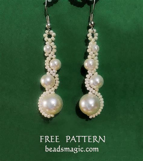 Free Pattern For Earrings White Moon Beads Magic Bloglovin