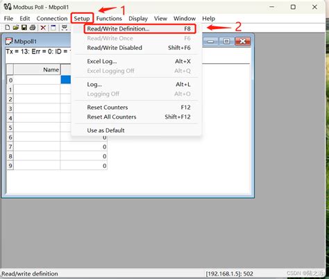 使用ModbusPoll和ModbusSlave软件调试Modbus TCP通信 CSDN博客