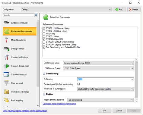 Profiling A Basic STM Application With Visual Studio VisualGDB Tutorials