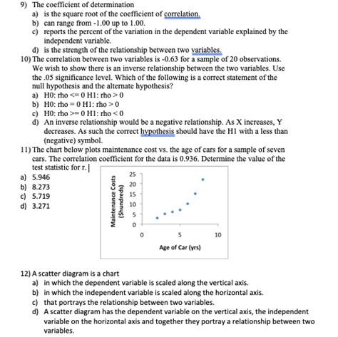 Solved The Coefficient Of Determination A Is The Square Chegg Com