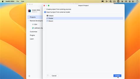 project from existing model jetbrains guide