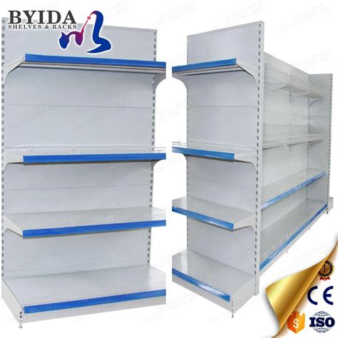 Double Sided Metal Supermarket Shelves Buy Supermarket Shelves