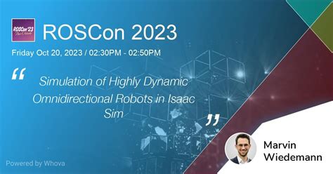 Marvin W On Linkedin Roscon Robotics Ros Simulation Isaac