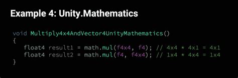 Unity新版数学库简介七 技术专栏 Unity官方开发者社区