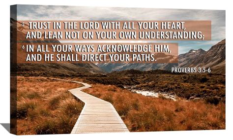 Trust In The Lord Inspirational Christian Artwok Bible Verse Quotes