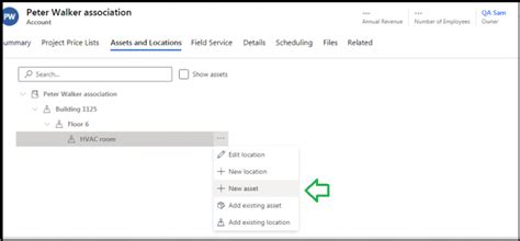 use of dynamics 365 crm field service features functional locations