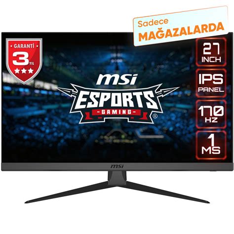 MSI G Hz ms HDMI DP FreeSync Premium FHD IPS Gaming Monitör
