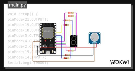 7 Segment Display Copy Wokwi Esp32 Stm32 Arduino Simulator