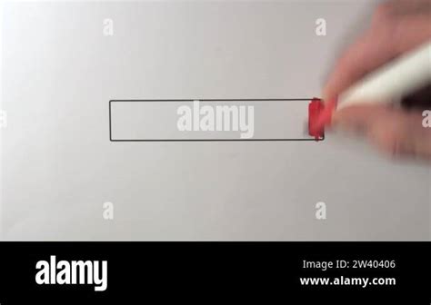 A Progress Bar With The Red Pen Indicator On A Vertically Oriented Look