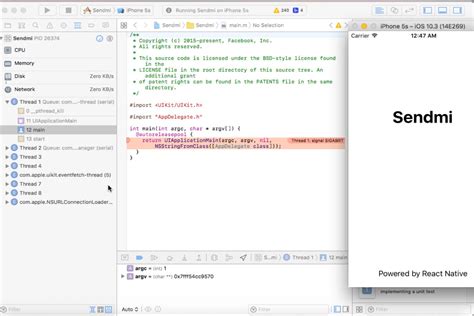 React Native Ios App Gets Stuck Stack Overflow