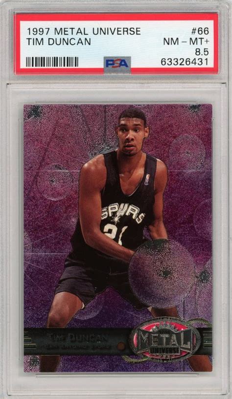 ミントモール MINT 札幌店 1997 98 SKYBOX Metal Universe Tim Duncan Base 66