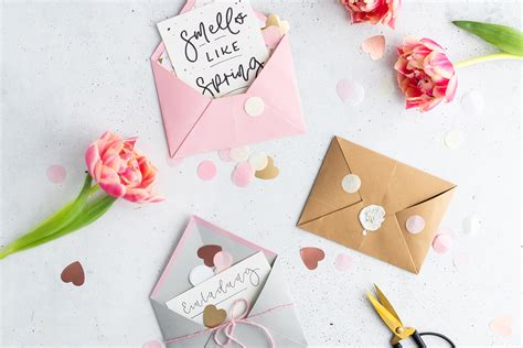 DIY Origami Briefumschläge falten einfache Anleitung