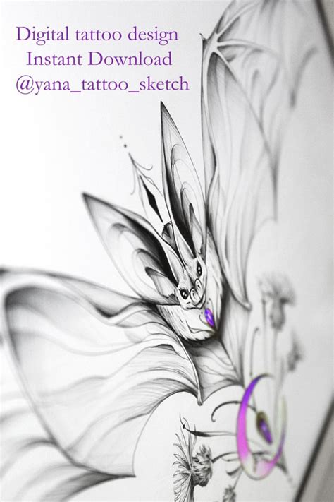 Bat Tattoo Design Cute Bat Tattoo Sketch Feminine Bat Tattoo Ideas