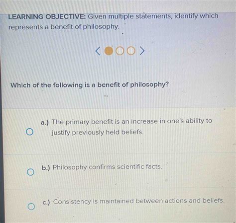 Solved Learning Objective Given Multiple Statements Identify Which