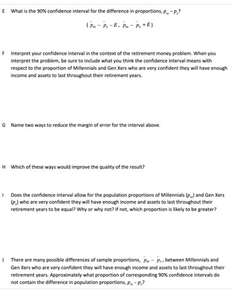 Solved Computing And Interpreting Confidence Intervals