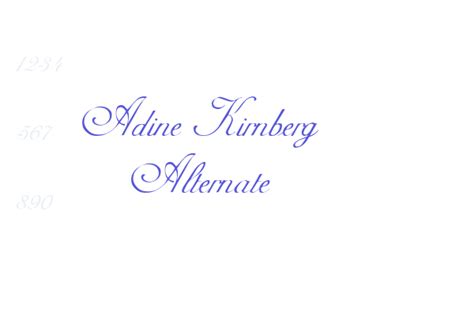 Adine Kirnberg Alternate Font Free Download Now