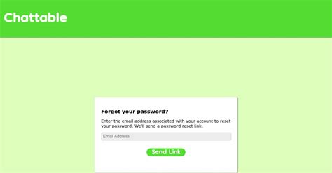 Reset Password Chattable