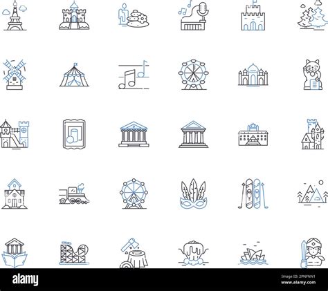 Legacy Line Icons Collection Heritage Tradition Inheritance