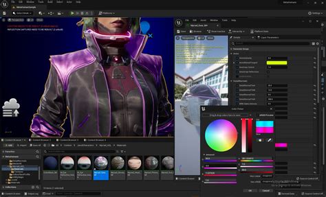 Unreal Master Character Material Flippednormals