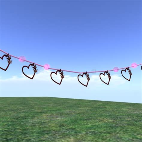 Second Life Marketplace Heart Light String