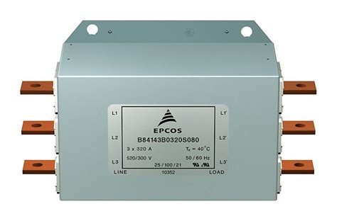 B84143k0250s081 Epcos Power Line Filter Industrial 760 Vac