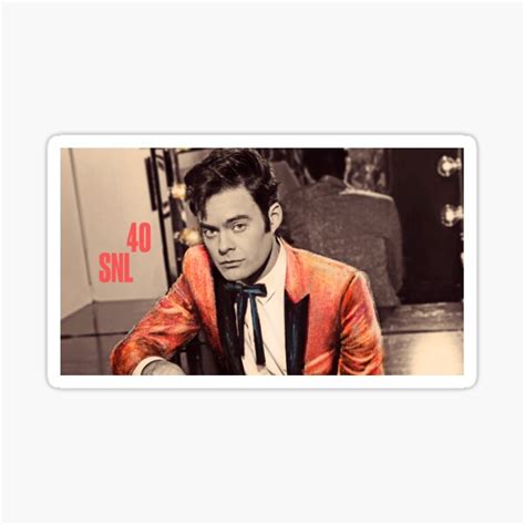 Bill Hader Sticker For Sale By Glip Redbubble
