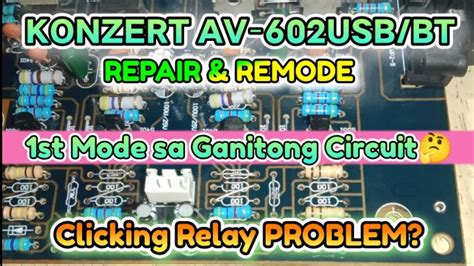 Konzert AV 602USB BT Clicking Relay Problem Repair Remode Repair