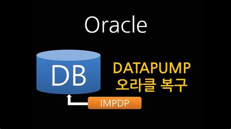 Oracle 복구를 빠르게 하는 방법 Impdp 2부 Youtube
