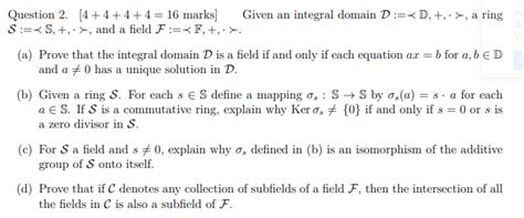 Solved Question 2 444416 Marks Given An Integral
