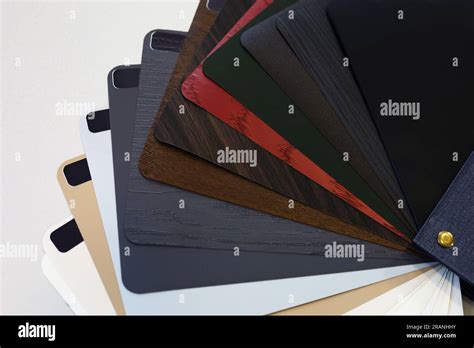 Open Sample Color Interior Film Guide Sample Colors Catalog Stock