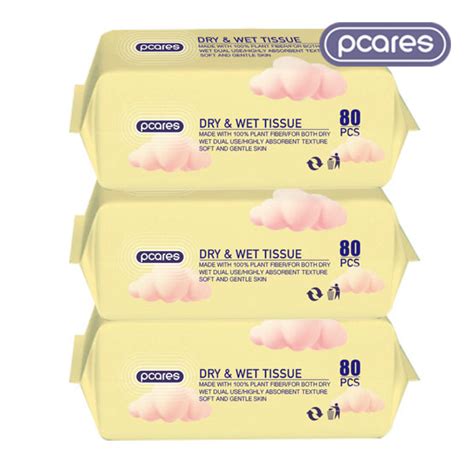 Pocket Tissue Wet And Dry Use Disposable Lint Free Soft Cotton Facial