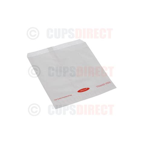 Greaseproof Paper Bags Cupsdirect White Food Grade Bags Cupsdirect