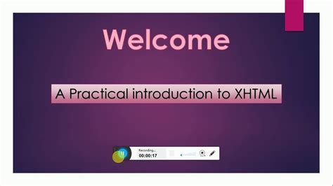 Xhtml Quick Tutorial For Begginners Youtube