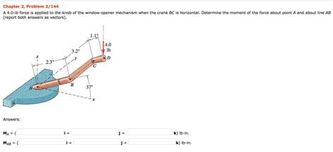Solved Chapter Problem A Lb Force Is Applied To Chegg