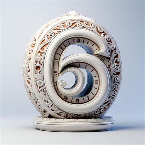 Premium AI Image A Silver Clock With The Number On It