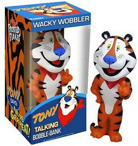 Tony Tiger Kelloggs Argent Banque Bobblehead 30cm Funko Wacky Wobbler