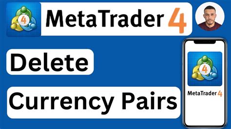 How To Delete Currency Pairs On Metatrader 4 Mt4 Mobile App Easy To Follow Youtube