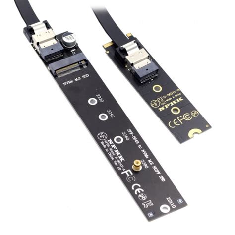 Cy Ngff M Key Nvme Male To Female Extension Cable 40cm With Sff 8654
