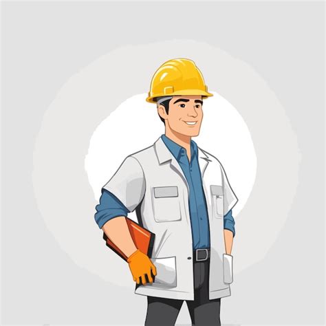 Premium Vector Engineer Vector On White Background