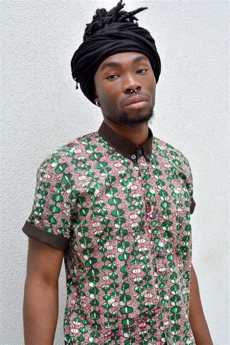 African Print Shirt Men Ladyhood Ss15 Style Africain Style Africaine