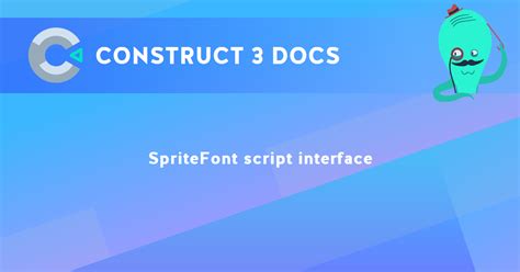 spritefont script interface construct 3 documentation