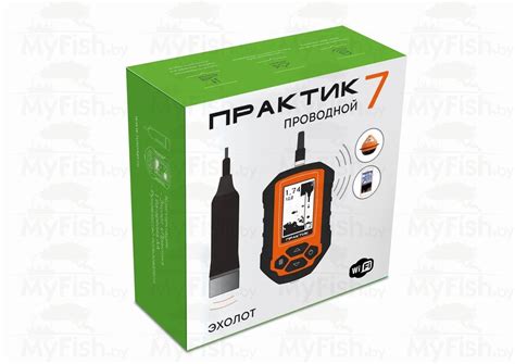 Эхолот ПРАКТИК 7 Проводной WI-FI (Блок 7BWF + Проводной датчик 7 BWF)