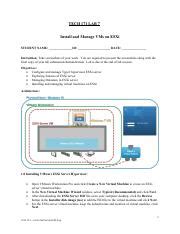 TECH 171 Lab 7 Install And Manage VMs On ESXi Pdf TECH 171 LAB 7 Install And Manage VMs On