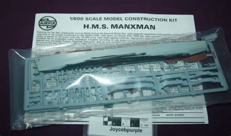 AIRFIX HMS MANXMAN 1 600 Scale Model Ship Kit For Parts Spares Repair