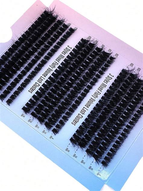 15Rows 300Ps DIY 5D Fluffy Lash Clusters 60D 80D 100D Mix Tray Thick