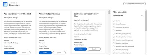 Blueprints Overview Adobe Workfront